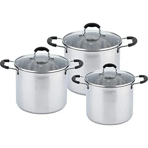 Rossner Stainless Steel Induction Cookware Set Casserole Stockpot - 3 ...